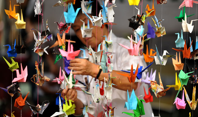 Photo of the Day: Hanging Origami for Peace in Manila | Asia Society